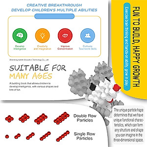 KADELE STEM Toys Educational Building Block Toys 087001 68 Piece ABS Material Building Toys Set