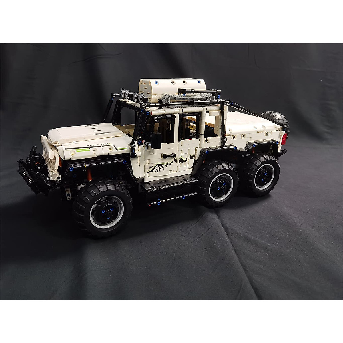 FLYINTOYS ZYLEGEN 6X6 Off Road Pickup Truck Building Blocks and MOC Building kit, Wrangler Set to Build,Collectible Model Car Kits Birthday Gift for Audlts Boy Men,2957PCS