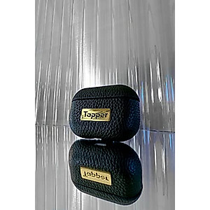 Tapper Black Leather / 18K Gold Plated Case for AirPods Pro