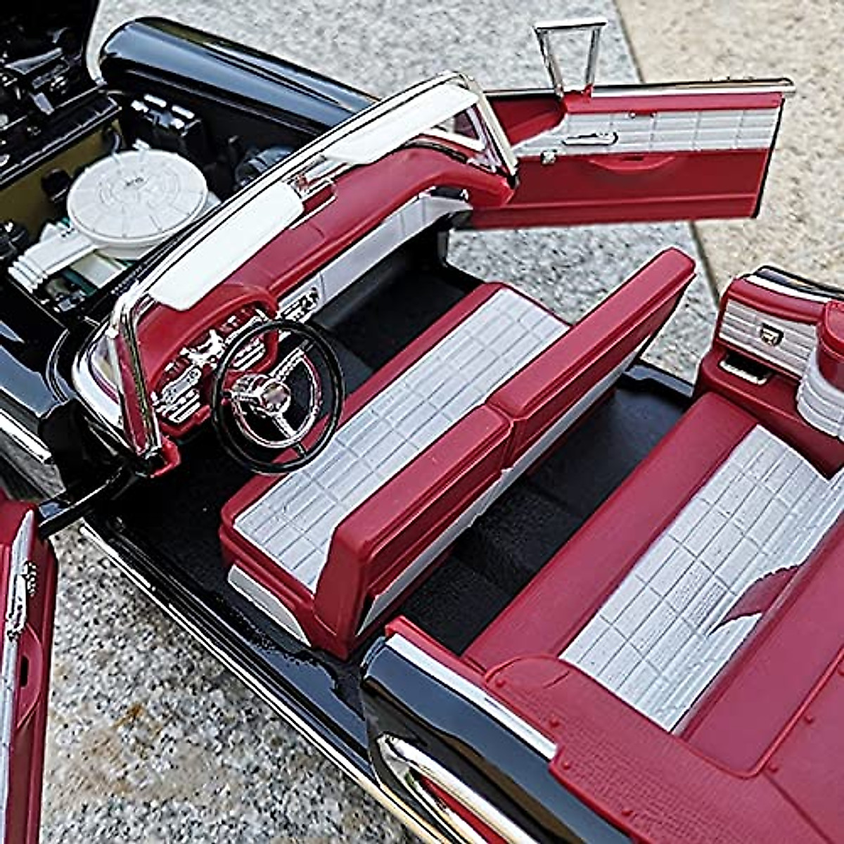 KHBSM Alloy Car Toy 1/18 for F-ord for Edsel Citation Convertible Car Model Alloy Toy Car Metal Diecast Vehicle Kids Gift Collection