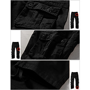 Match Womens Wild Cargo Pants(Black,32)