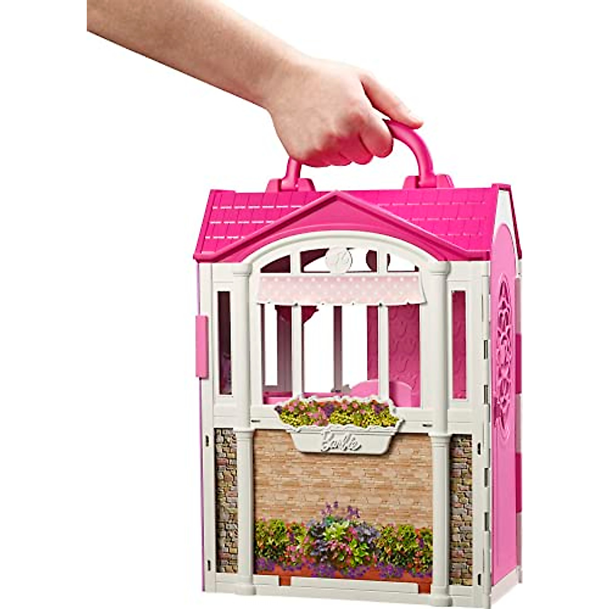 Barbie Doll House, Glam Getaway Portable House Playset with Carry Handle & 20+ Accessories Including Furniture & Décor