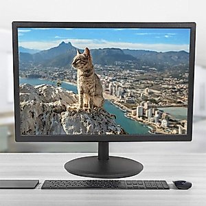 TFCFL 19" LED Monitor 60HZ 1440×900, LED Display Monitor with HDMI VGA, Machine Black Wide Viewing Angle 85° (Horizontal) / 80° (Vertical)