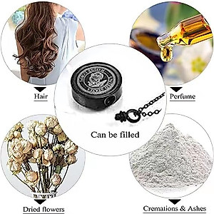 MEMORIALU Black MARINE CORPS Urn Necklace For Ashes Stainless Steel Memorial Pendant Cremation Jewelry for Men Women