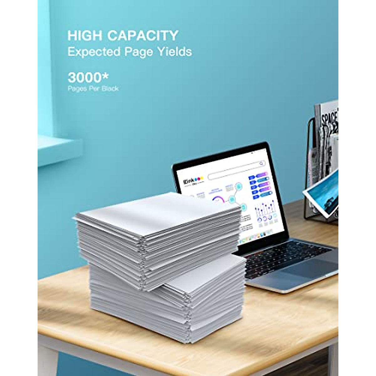 E-Z Ink Pro Compatible Toner Cartridge Replacement for Brother TN760 TN-760 TN730 to Use with HL-L2350DW HL-L2395DW HL-L2390DW HL-L2370DW MFC-L2750DW MFC-L2710DW DCP-L2550DW (Black,2 Pack)