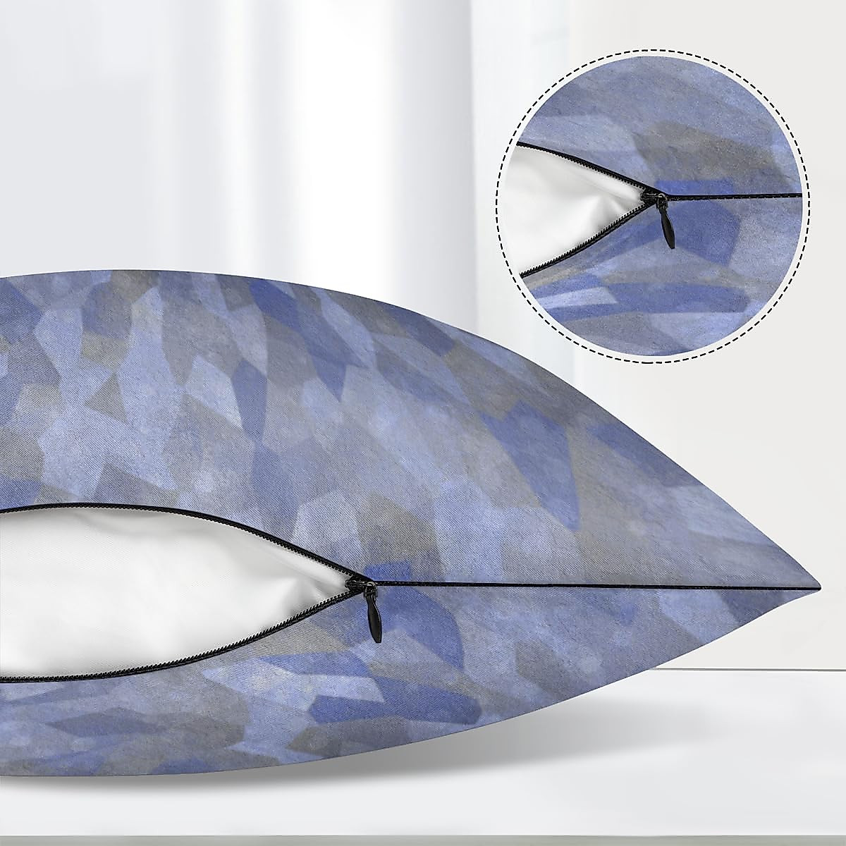 Swirl Camo Body Pillow Covers Decorative Soft Bedding Satin Pillowcase with Zipper Closure Cooling Breathable Long Pillow Case-21"x 54"