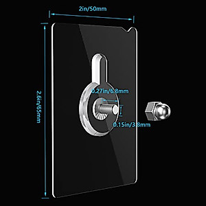 Yocice Wall Mounted Shoe Rack Accessories SMA01, Sticky Mounts, Adhesive Base,Locked by Nuts and Screws Shoe Rack SM02, SM03, SM05,SM06