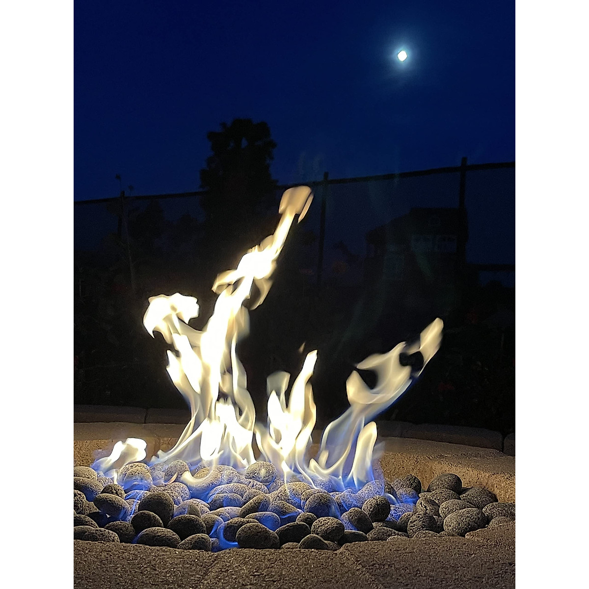 Premium Pebbles Black Lava Rocks for Fire Pit - 2 to 3 inch - 10 lbs - Gas Fireplace Rocks - Decorative Lava Stone for Indoor & Outdoor Gas Fireplace