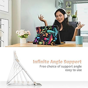 Dream Mushroom Case for Samsung Galaxy Tab A8 10.5 Inch 2022, Shockproof PU Leather Folding Stand Slim Case with Auto Sleep/Wake for Galaxy Tab A8 2022 Model SM-X200/X205/X207