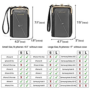 LOVEVOOK Crossbody Cell Phone Purses for Women Lightweight Shoulder Bags Card Holder Wallet Purse
