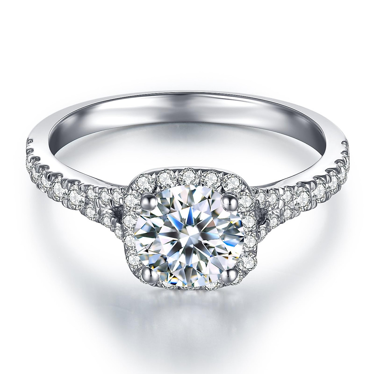 Atylyk Moissanite Engagement Ring Wedding Promise Gold-plating Sterling Silver Rings for Women (8)