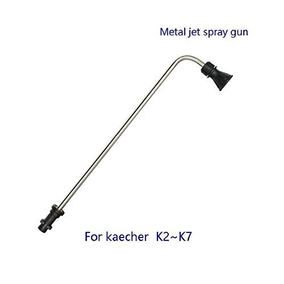 Lawn Garden Nozzle High Pressure Washer Car Washer Metal Spray Gun Gutter Cleaning Rod with Fan Nozzle Head