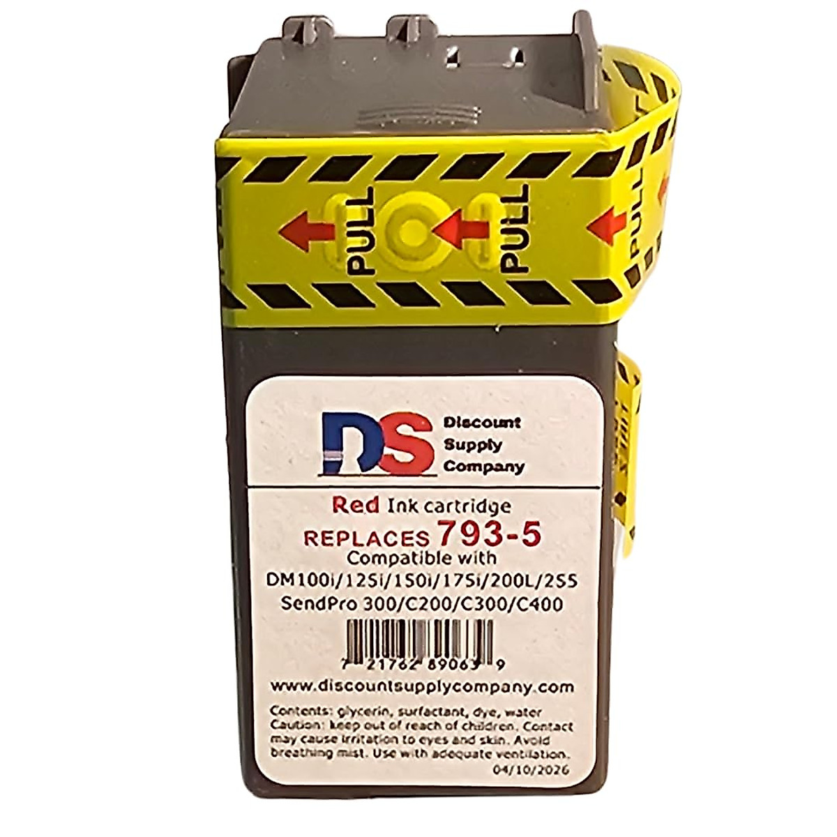 Discount Supply Company Compatible 793-5 Red Ink Cartridge Postage Models: P700, DM100i, DM125i, DM150i, DM175i, DM200L, DM225 Postage Meters