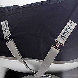 HORSEWARE Ireland Amigo Stable Sheet X Sur Poly, Color: Navy/Silver, Size: 78 (ADRF22-BI00-78)