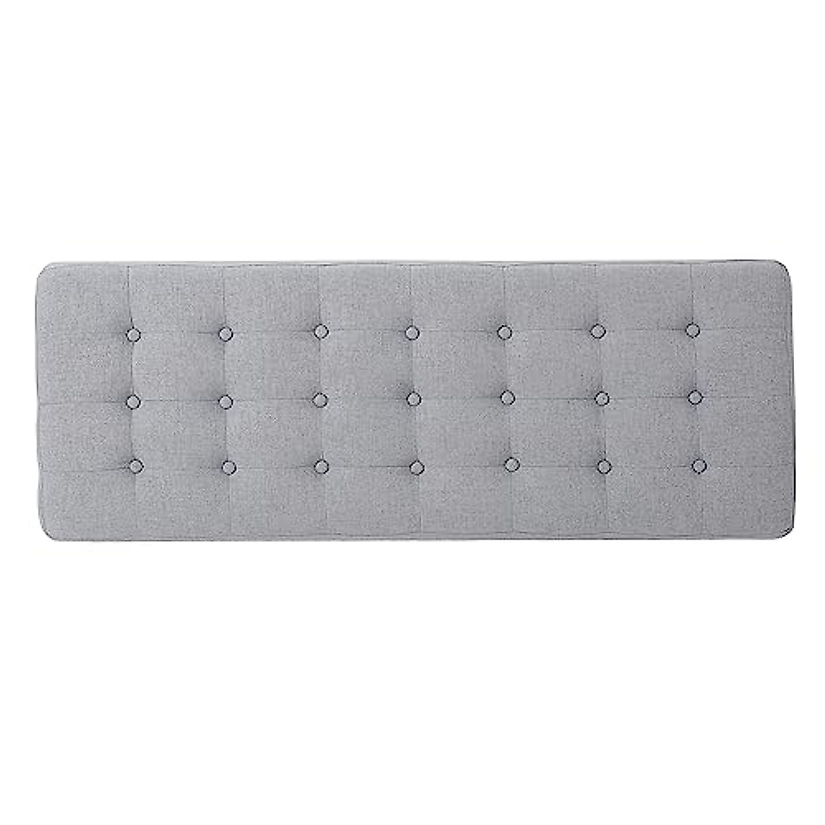 Christopher Knight Home Saxon Fabric Bench, Light Grey, 15.75” D x 43.50” W x 17.00” H