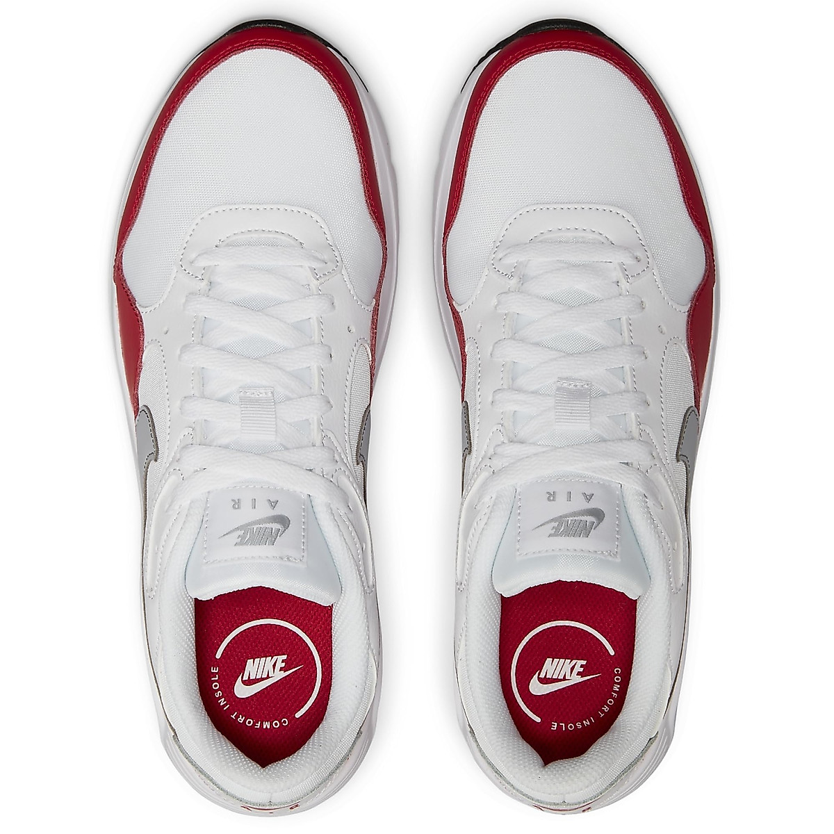 Nike men's Gymnastics Shoes, White Wolf Grey University Red Black, 12 US