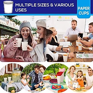AOZITA [460 Pack] 12 oz White Paper Cups, Disposable Paper Coffee Cups, Heavyduty Drinking Cups for Hot and Cold Beverage.