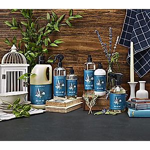 Caldrea Dish Soap, Biodegradable Dishwashing Liquid made with Soap Bark and Aloe Vera, Basil Blue Sage Scent, 16 oz