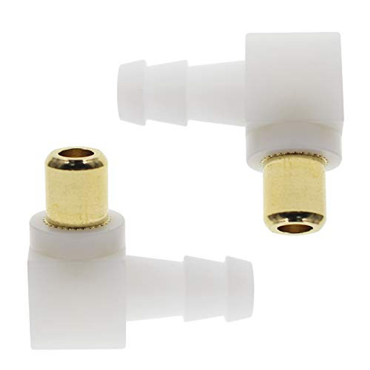 AUTOKAY Pack of 2 692317 493496 Carb Fuel Fitting Elbow Hose Connector Compatible with B&S 494451 Snowblower Lawn Tractor Generator Yardbird Chippe