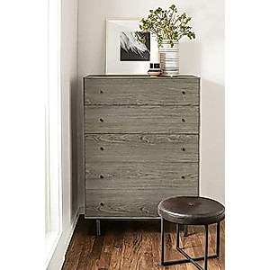 Peel and Stick Wallpaper Wood Contact Paper Gray Brown Removable Self-Adhesive Contact Paper Wood Grain Contact Paper for Cabinets Desks Decorative Home Furniture 78.7"x17.7"