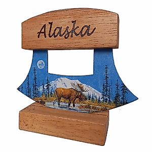 Alaskan Ulu Knife Two Sided Moose & Polar Bear Design