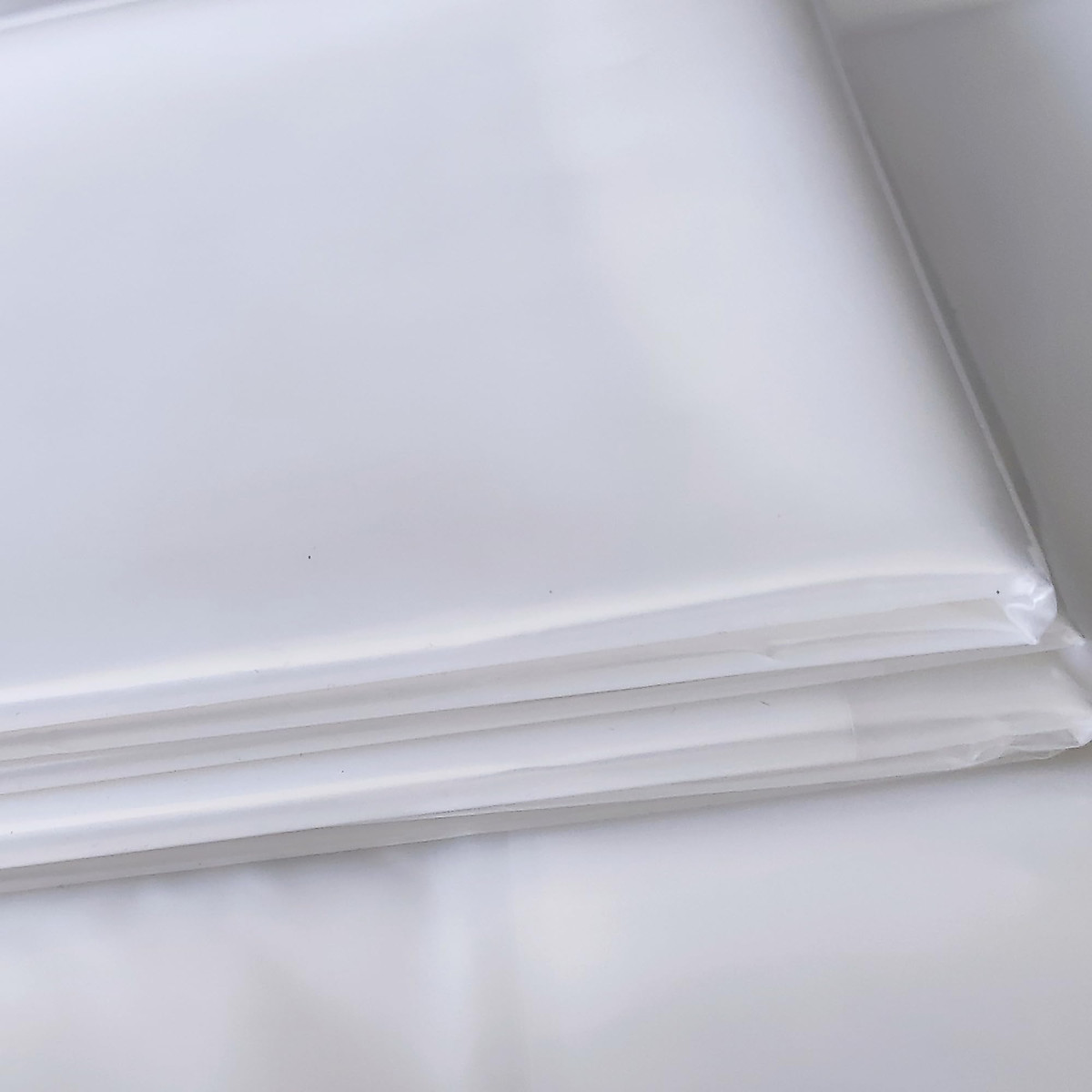 Liyaomix 2-Pack 2 Mil Plastic Drop Cloth for Painting 9ft x 12ft, Heavy Duty Plastic Painters Drop Sheet, Waterproof Plastic Painting Tarp for Floor Covering