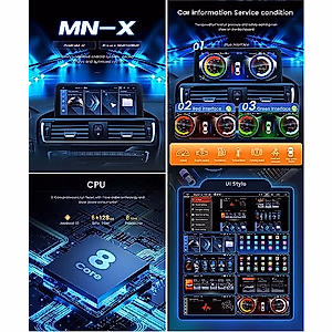 Android 12 Double Din Stereo Car GPS Multimedia Radio for BMW X3 F25 X4 F26 2011-2017 Car Stereo Head Unit Support 4G WiFi Bluetooth SWC Carplay,MNX 4 core 2+32G-2013~2016 NBT