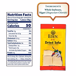 Eden Dried Tofu, Traditionally Made in Japan, Freeze Dried, Quick Cooking, Fine Grained, 2 oz