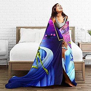 Princess and The Frog Ultra-Soft Micro Fleece Blanket Throw Plush Blanket Suitable for All Season 50in*60in