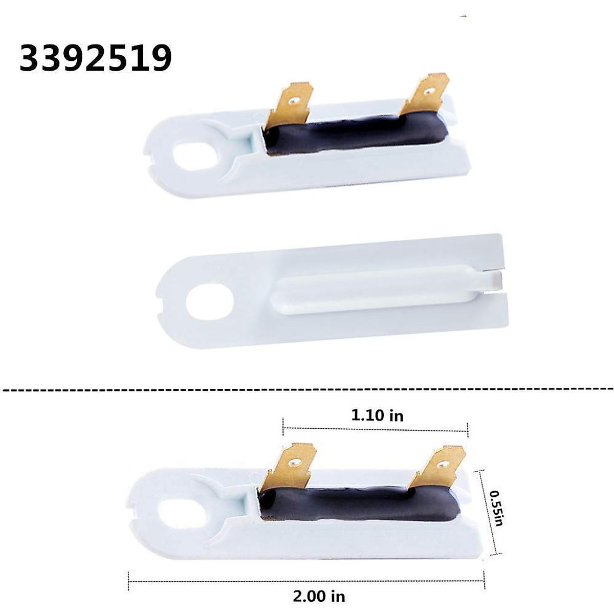 8544771 Dryer Heating Element, 279816 Thermostat Cut Off,279973 3392519 Dryer Thermal Fuse Compatible with maytag, kenmore,kitchen,whirlpool and More