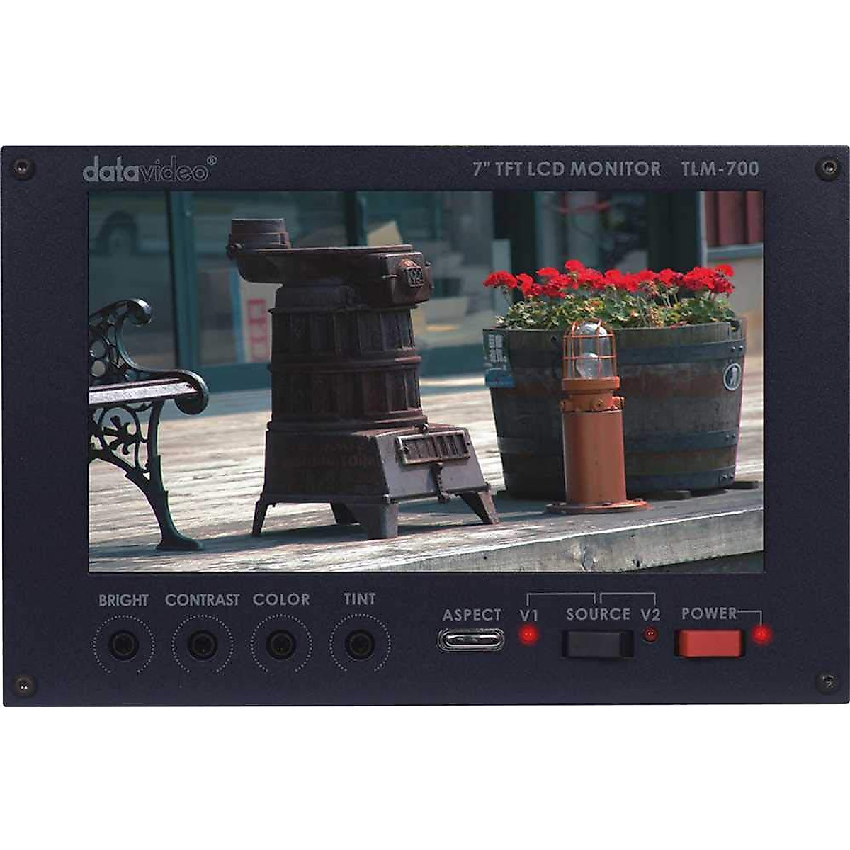 Datavideo TLM-700 7" 16:9 Widescreen TFT Monitor, NTSC/PAL Auto-Switching