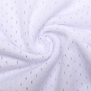 BOROLIN Youth Basketball Jerseys TAZ #! Movie 90s Space Jersey for Kids (White, Youth Large)