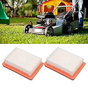 2Pcs Grass Trimmer 19mm Air Filter Rubber Material Lawn Mower Air Filter Grass Cleaning Tools Accessories Replacement for Garden Lawn Patio