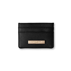 KATIE LOXTON Mega Bucks on Black Womens Small Vegan Leather Card Holder Wallet