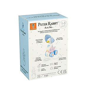 Orange Tree Toys Peter Rabbit: Pull Along: Jemima Puddle-Duck - Wooden Toy, Wheeled Character, Encourage First Steps, FSC Certified, Licensed, Toddler & Kids Ages 1+