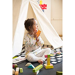 8 Piece Tegu Pocket Pouch Magnetic Wooden Block Set, Sunset