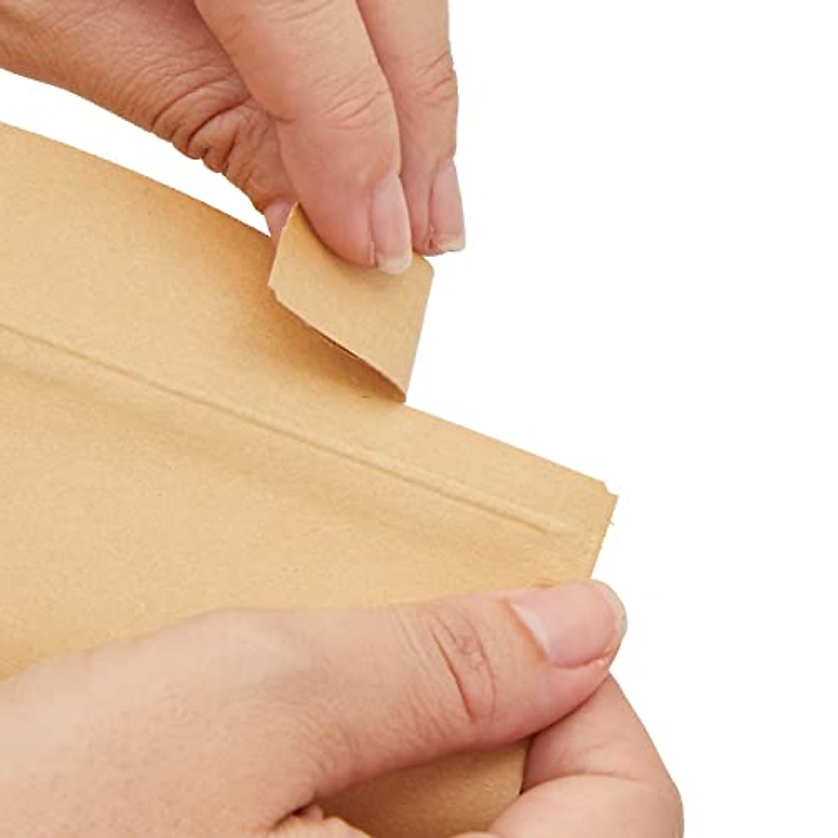 Kraft Stand Up Pouches, Clear Window Sealable Bags for Packaging (7x10 In, 120 Pack)