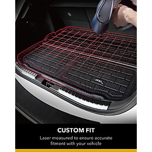 3D MAXpider Custom Fit Kagu Black Cross Fold Cargo Liner Compatible with Toyota Gr Supra 2020-2025 - Cargo Liner