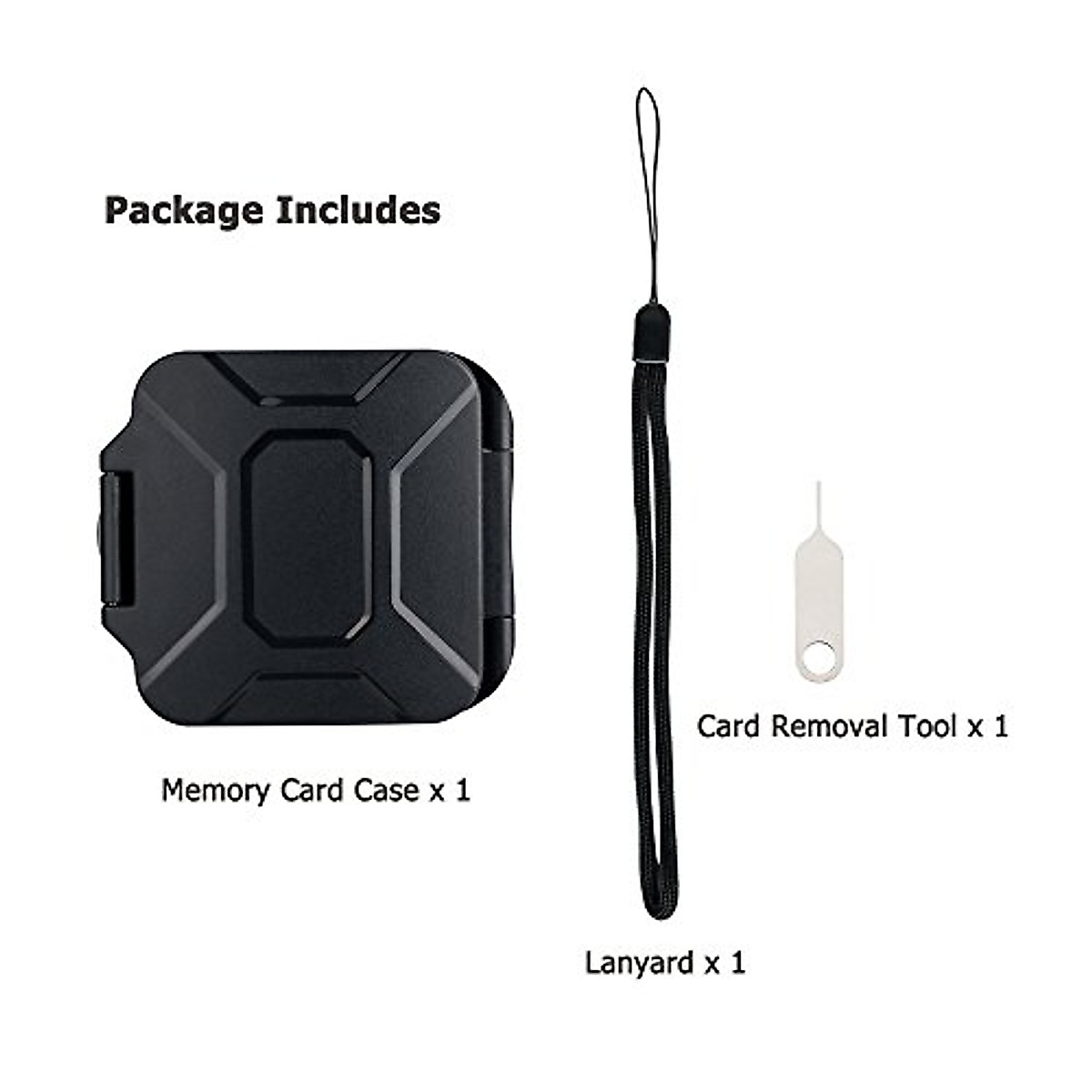 JJC Deluxe 8 Slots Compact Memory Card Case Holder Box Organizer for SD microSD SDXC microSDXC SDHC microSDHC TF Card, Travel-Friendly Memory Card Container with Water-Resistant & Shockproof Function