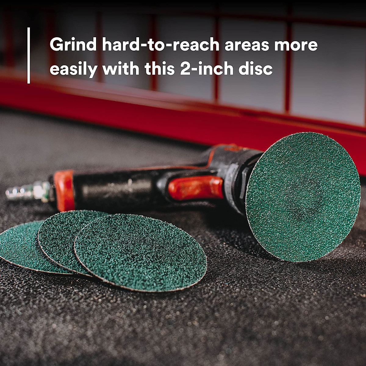 3M Green Corps Roloc Disc 36525, 40+ Grit, 2 in, Pack of 25 Heavy Duty, Quick Change Discs for Grinding, Coating Removal, Fast Cutting
