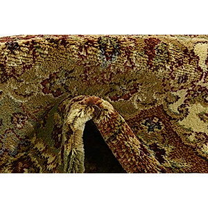 Unique Loom Voyage Collection Traditional Oriental Classic Intricate Medallion Design Area Rug, Runner 2' 2" x 6' 0", Ivory/Brown