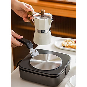 Heat Diffuser Plate for Gas Stove, Diffuser Plate Induction Cooktop Aapter Plate, Simmer Induction Converter Plate for Moka Pot Cookware Acessoriess 5inch