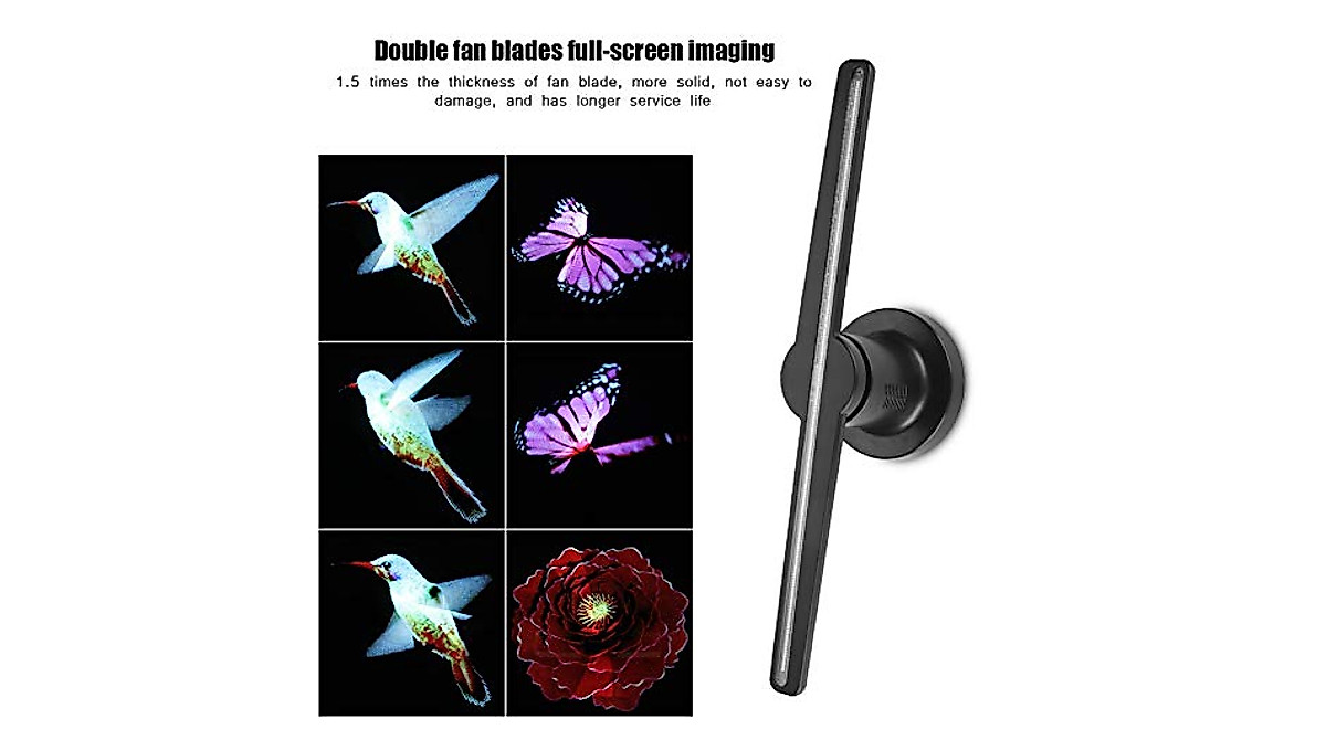 3D Hologram Advertising LED Fan for Store & Events | Zerone