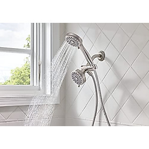Moen 20016SRN Ignite Five-Function 3 3/4" Diameter Standard Spray Head with Handheld Shower, Silver