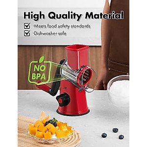 GDL Shaved Ice Machine Manual, Ice Shaver and Snow Cone Machine Hand Crank, Household Shaved Ice Maker, Portable Ice Crusher for Home Use with Stainless Steel Blade