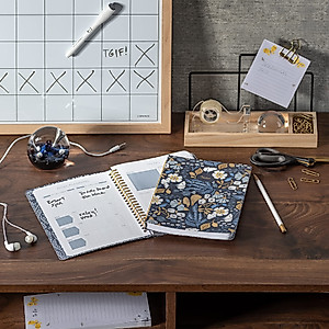 High Note Personal Planning Notebook, Non-Dated Planner - Garden Bee, 144 Lined Pages, 6" x 8.25"