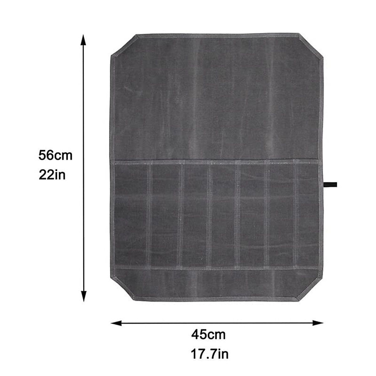 Oidnvay Knife Roll Case, Waxed Canvas Cutlery Knives Holders Protectors, Home Kitchen Cooking Tools and Utensils Wrap Bag - B