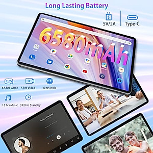 OSCAL Tablet 10.1 Inch 7GB RAM 128GB ROM (2TB TF), 2023 Latest PAD70 Android 12 Tablet with 13MP Dual Camera, WiFi, BT5.0, 1280x800 IPS HD Touch Screen,6580mAh GPS Tablets (Grey)