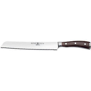 Wusthof IKON Bread Knife, 9", Brown