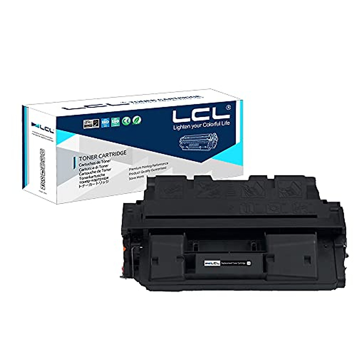 LCL Compatible Toner Cartridge Replacement for HP 61A 61X C8061A C8061X 10000 Pages 4100 4100N 4100TN 4100dtn 4100MFP (1-Pack Black)